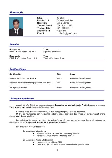 Marcelo Ale presentations