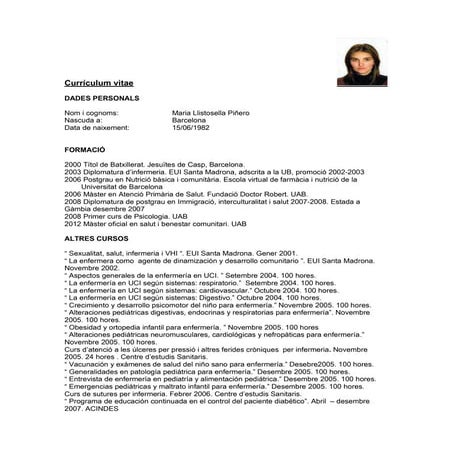 Cv maria catala_sense domicili | PDF