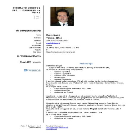 Cv masili2016finale | PDF