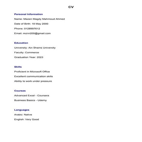 CV_Mazen_Magdy.pdf Official Official Official | PDF