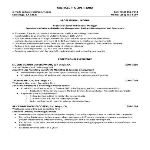 MIke Oliver Resume | DOCX