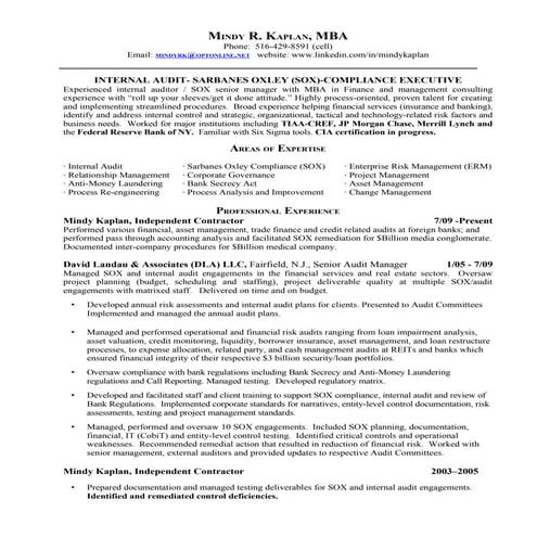 Cv Mindy Kaplan Ia Bk 1228 Li | PDF