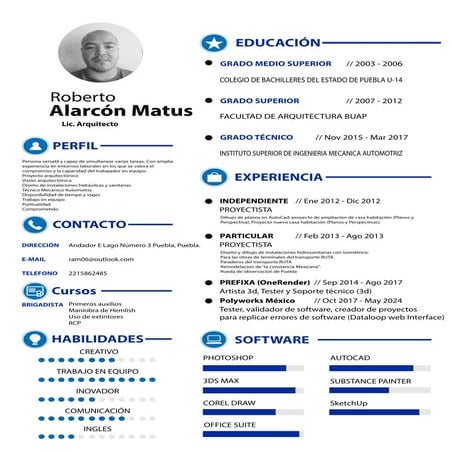 CV DE ARQ Roberto Alarcón Matus........ | PDF