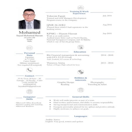 Cv mohamed sayed | PDF