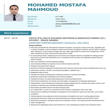 CV mohamed updated | PDF | Hospitality Industry | Industries