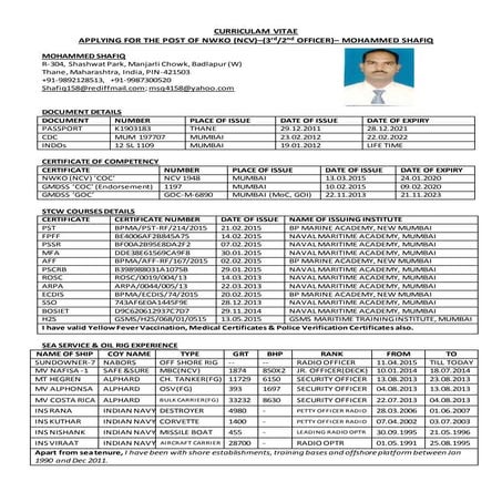 Cv mohammed shafiq_nwko_ncv _- | DOCX