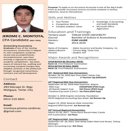 CV, JEROME C. MONTOYA | DOCX