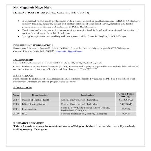 A study to assess the nutritional status of 2-5 year children in urban ...