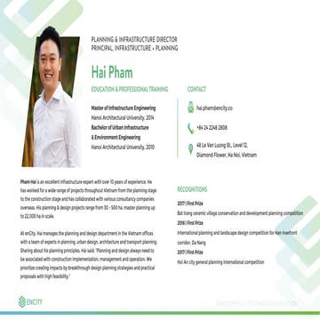enCity Hai Pham CV and portfolio update 2024 | PDF