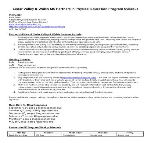 Cvms Partners Syllabus | DOC