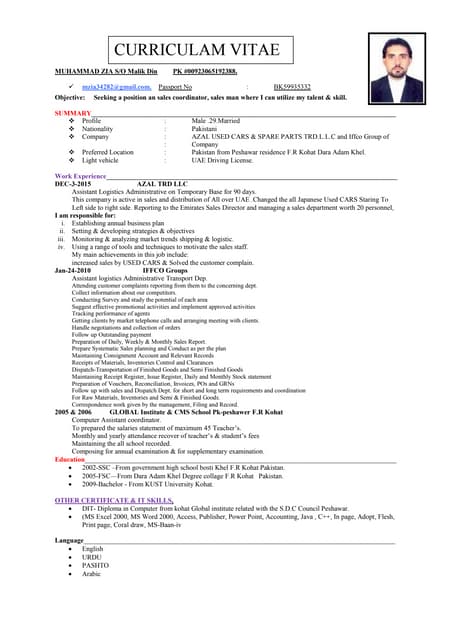 MUJ CV | DOC | Logistics | Business