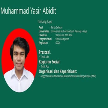 CV-Muhammad Yasir Abidit UMPR (123456789) | PPTX