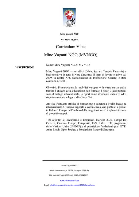 Curriculum vitae di Francesco Medica | PDF