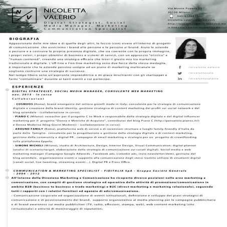 Cv nicoletta valerionew | PDF