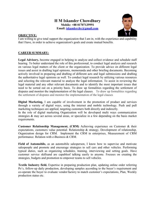 H M Iskander Chowdhury Pdf
