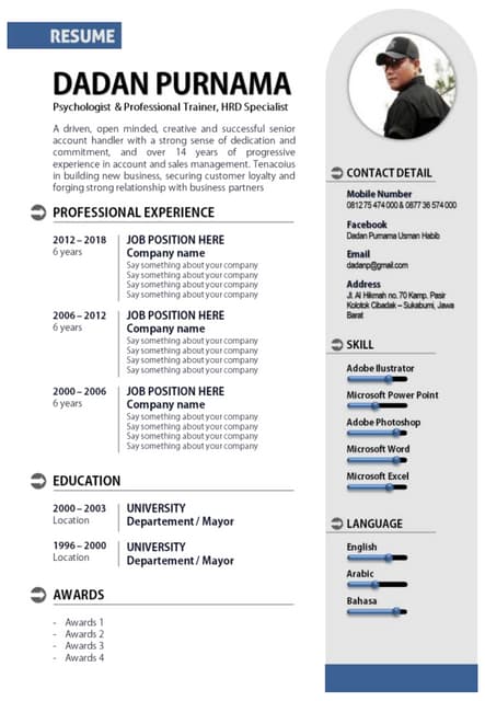 CV or RESUME template 06 | PDF