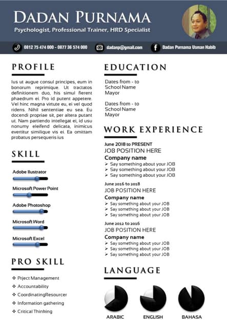 CV or RESUME template 09 | PPTX
