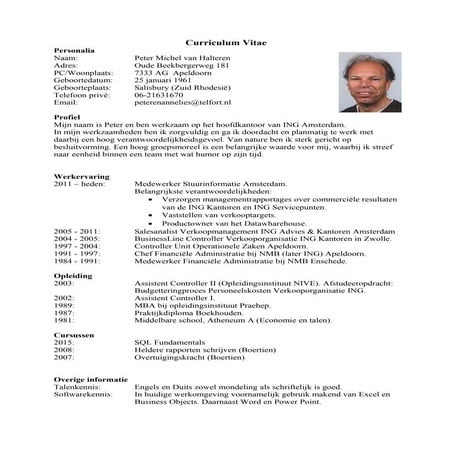 CV P. van Halteren | DOC
