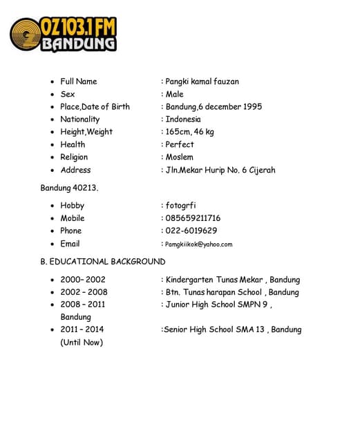 Cv Widodo English Pdf