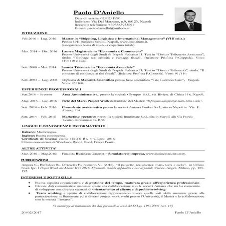 Cv paolo d'aniello | PDF