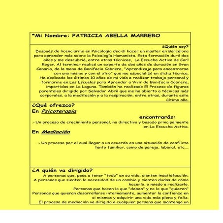 Cv patricia | DOCX