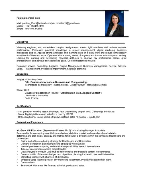 Cv. Marcela Cárdenas ENG | PDF
