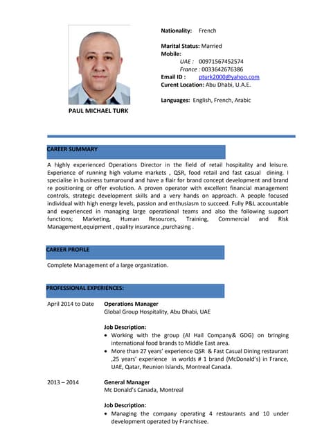 Paul Turk_CV ... | PDF