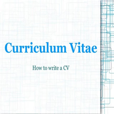 Curriculum Vitae. English material class xii | PDF