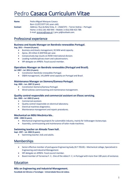 CV-Europass-AndradeBasílio-EN | PDF