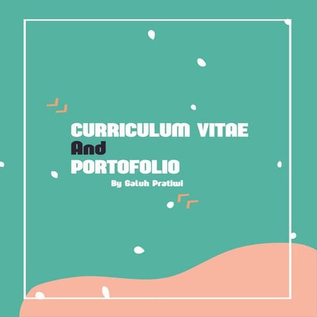 Cv&portofolio galuh pratiwi | PDF