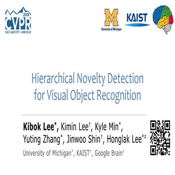 Hierarchical Novelty Detection for Visual Object Recognition | PPT