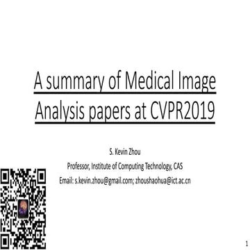 Cvpr2019 mia paperlist | PPT