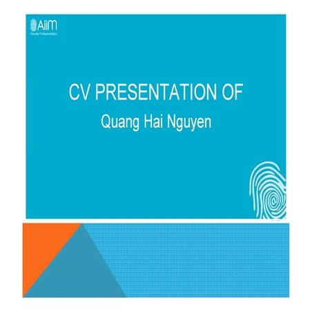 Cv presentation final [compatibility mode] | PPT