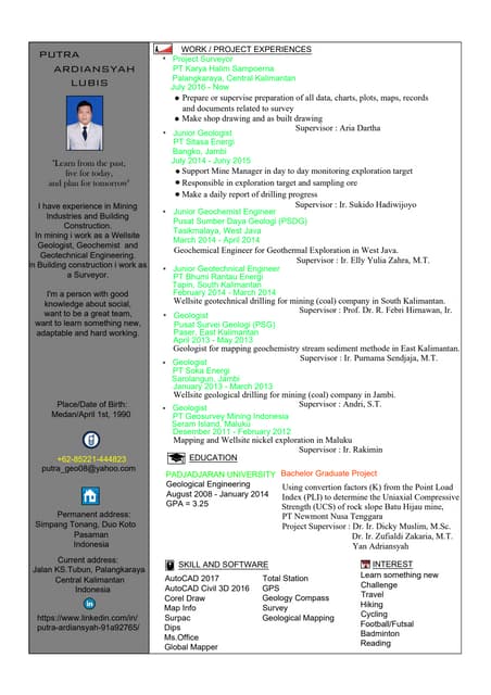 Lelana Agung Aji Santosa_CV | PDF | Civil Engineering Industry | Industries