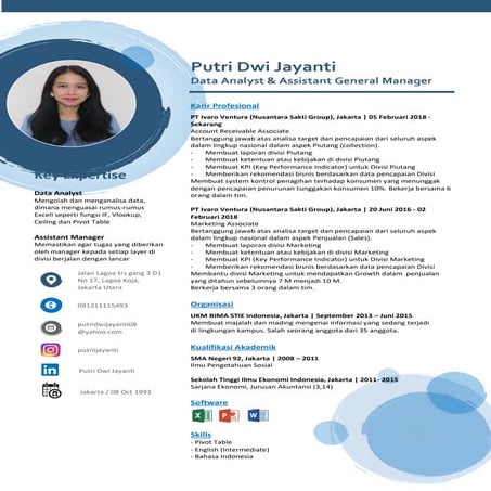 Cv putri dwi jayanti | PDF