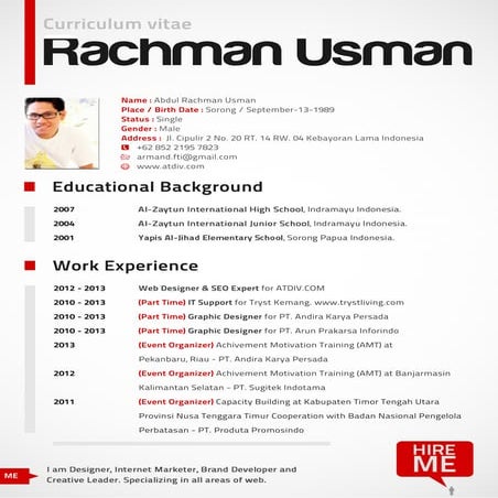 Curicullum Vitae Rachman Usman - Print | PDF