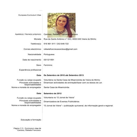 Curriculum Vitae | DOC