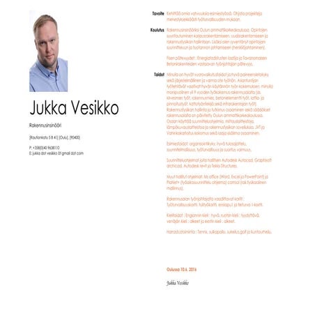 Cv rak. kesäkuu 2016 | PPT