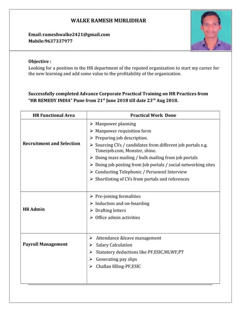 DEVENDER thakur cv | PDF