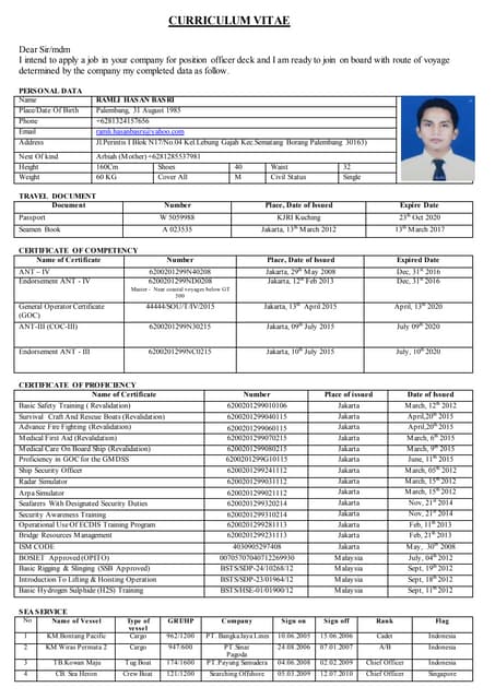 My CV | DOCX | Cruises | Travel Type