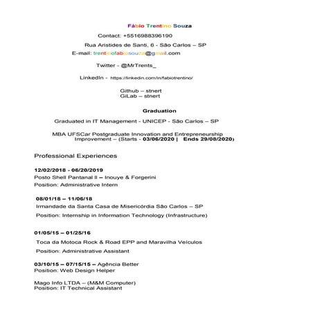 CV Resume Up To Date | PDF