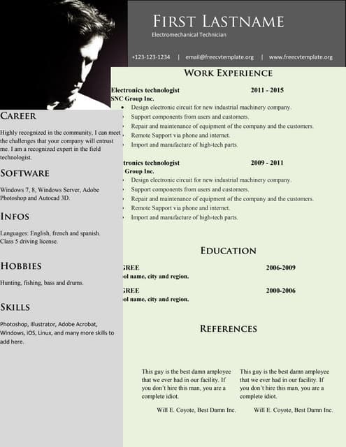 CV formate | DOC