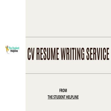 Cv resume writing services | PPT