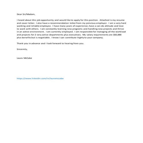 Tea's cover letter | DOC