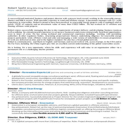 CV Robert Speht | DOCX