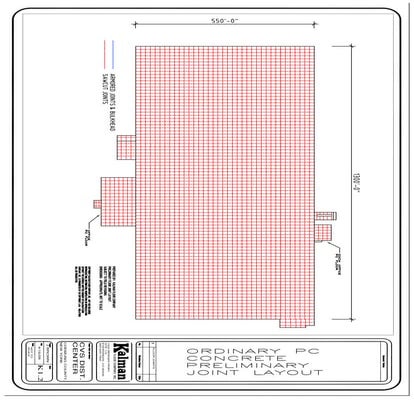 Joint Pattern of High Maintenance conventional slab with15 ft ocew ...