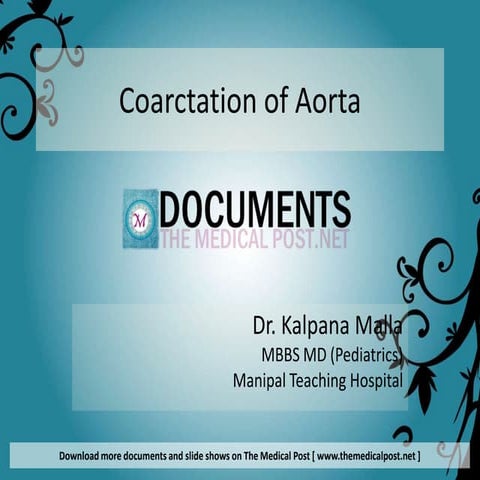 Coarctation of Aorta | PPTX