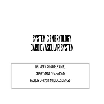 Development of Heart (Embryology) | PPTX