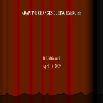 CVS 6 ADAPTIVE CHANGES DURING EXERCISE.ppt