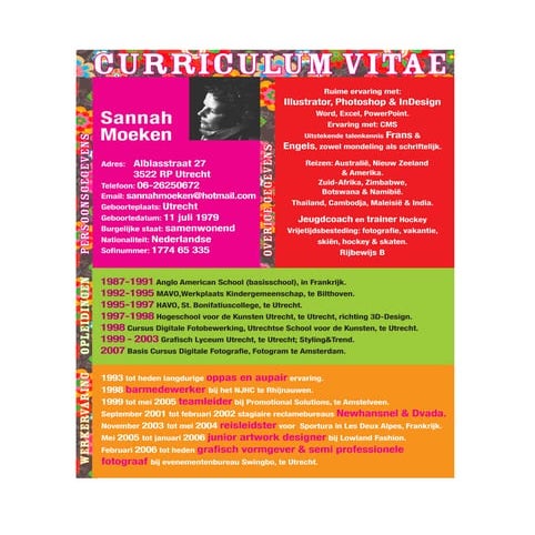 Cv Sannah Moeken | PDF